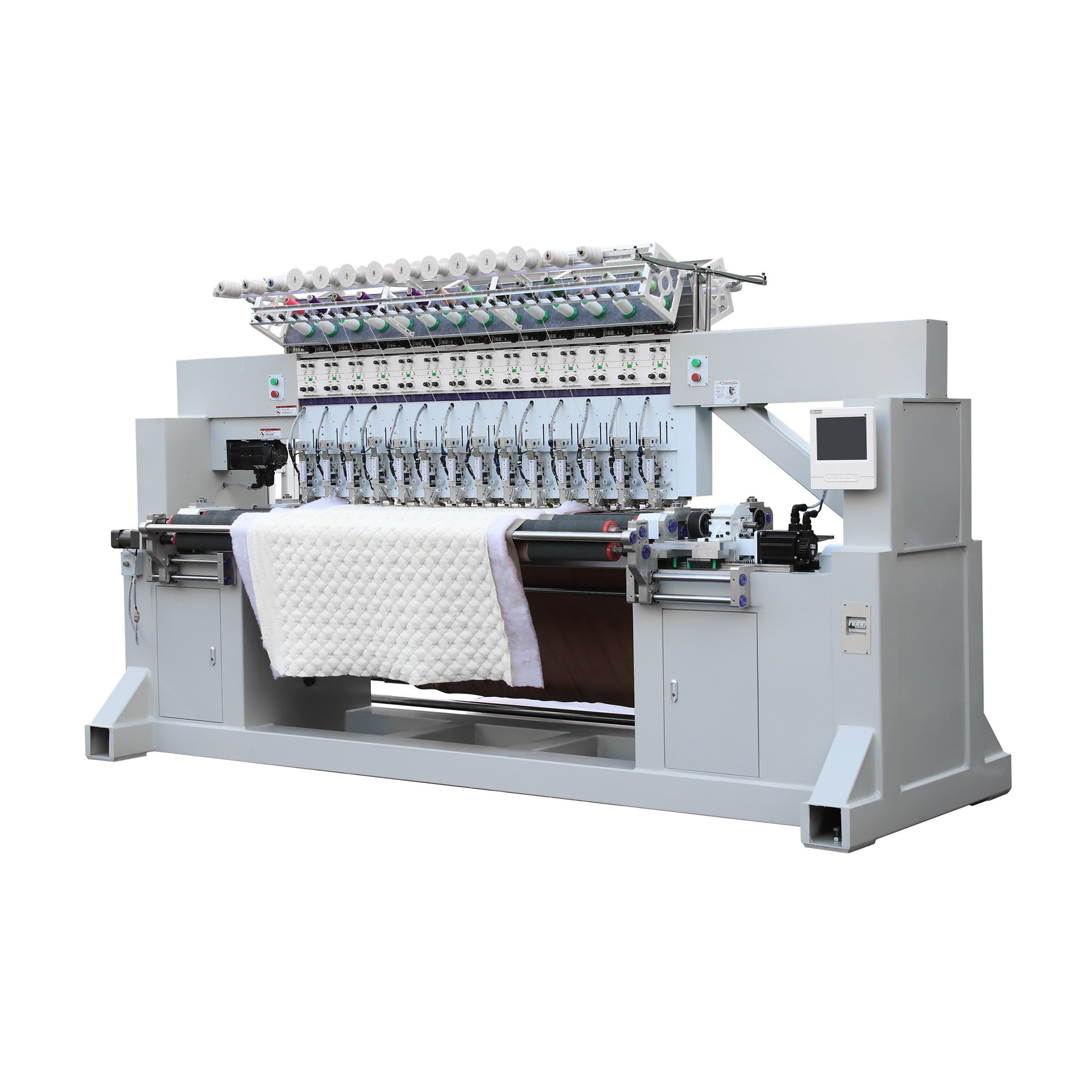28 Needles Double Sided Quilting Embroidery Machine With Cording Embroidery